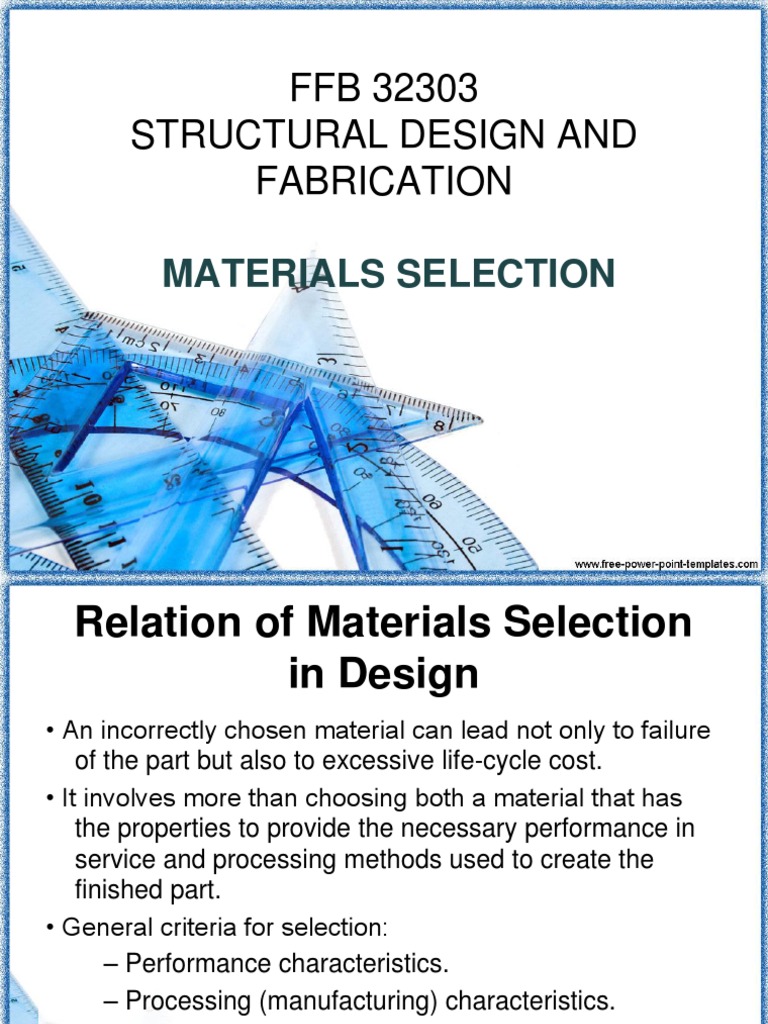 Material Selection | PDF