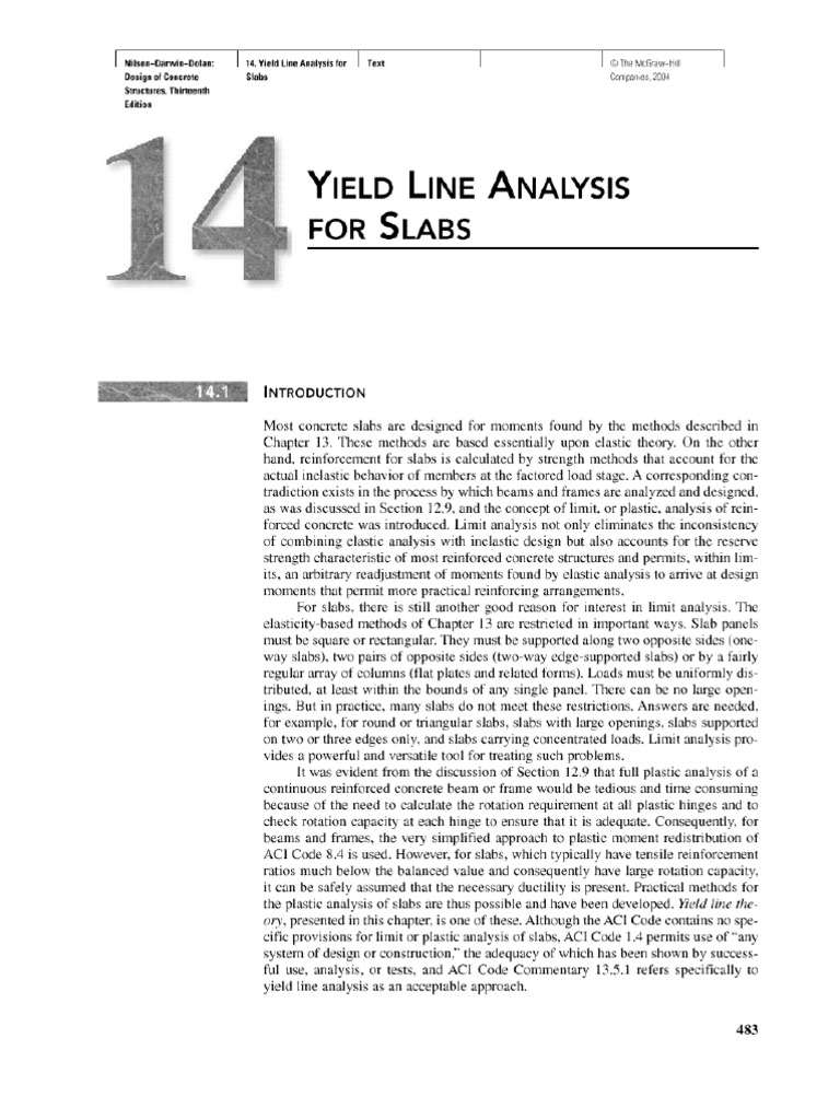 Yield Line Analysis | PDF