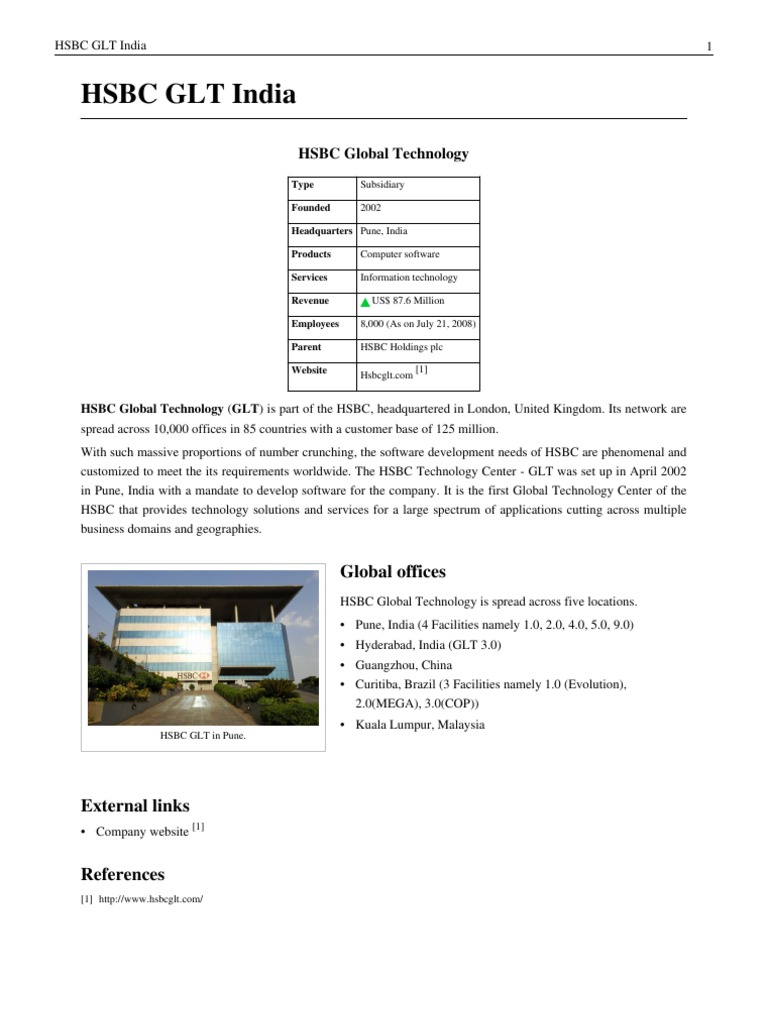 HSBC Global Technology Center Pune | PDF | Technology & Engineering