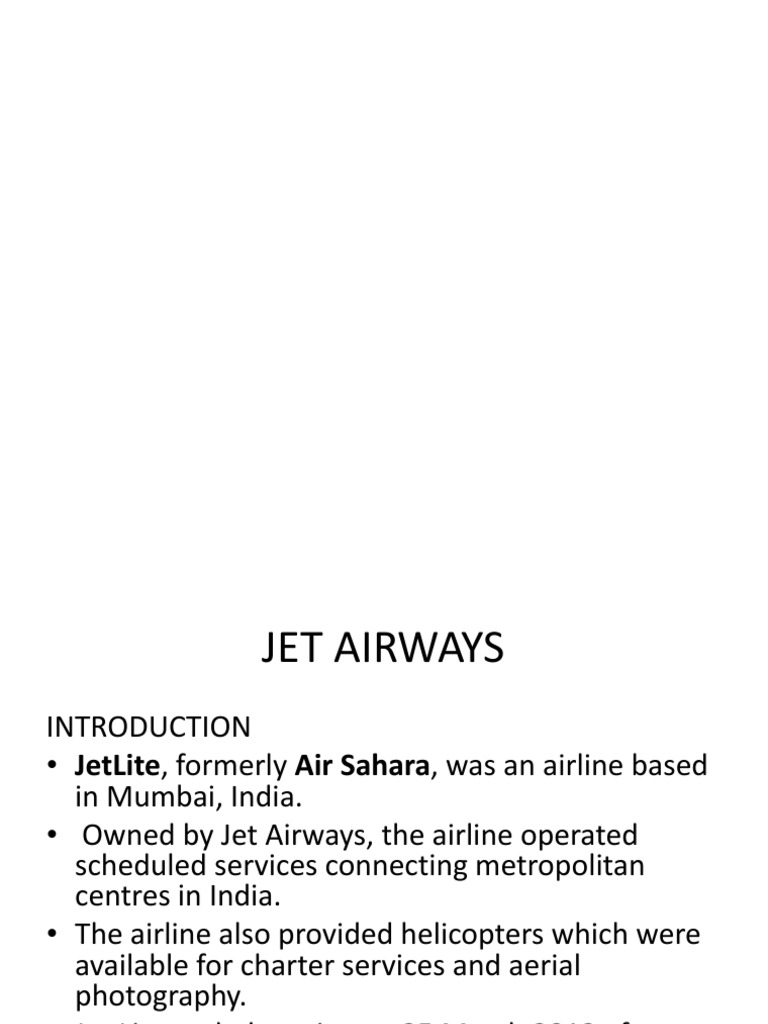 Jet Lite | PDF | Airlines | Low Cost Carrier