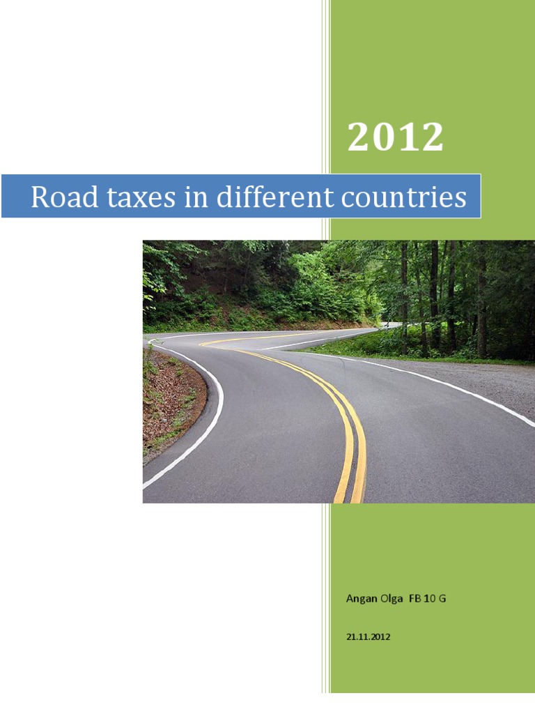 Road Taxes in Different Countries: Angan Olga FB 10 G | PDF | Taxes ...