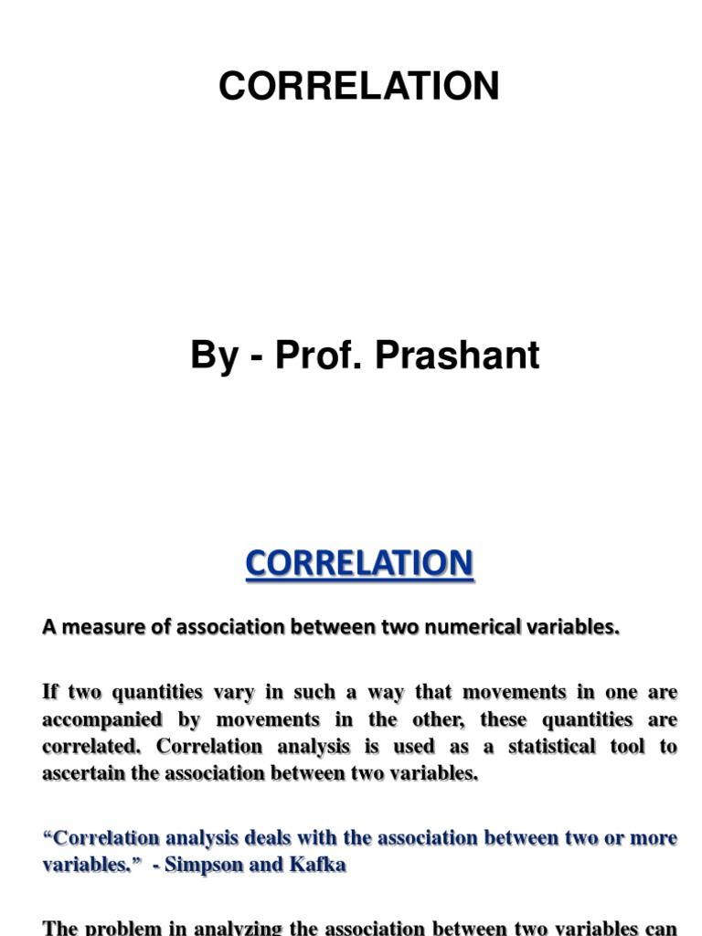Correlation Theory | Download Free PDF | Scatter Plot | Correlation And Dependence