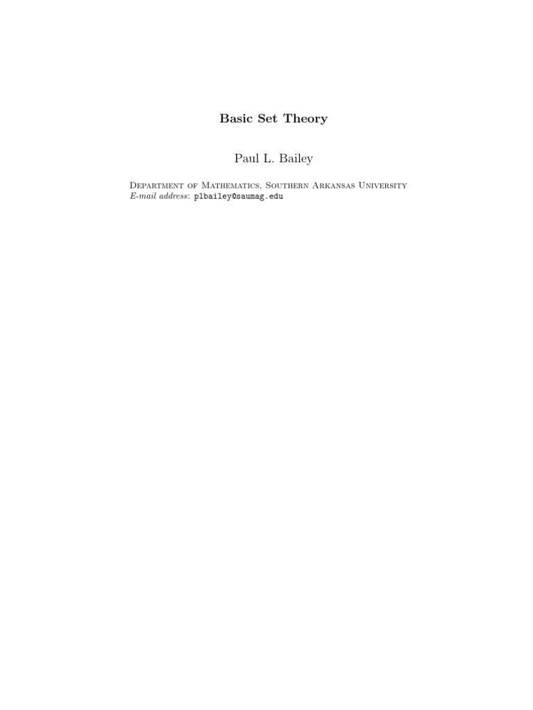 Basic Set Theory Pdf Integer Function Mathematics