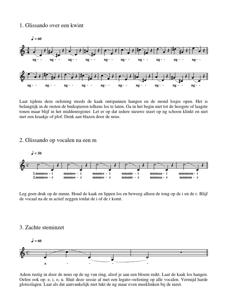 Vocal Exercises | PDF
