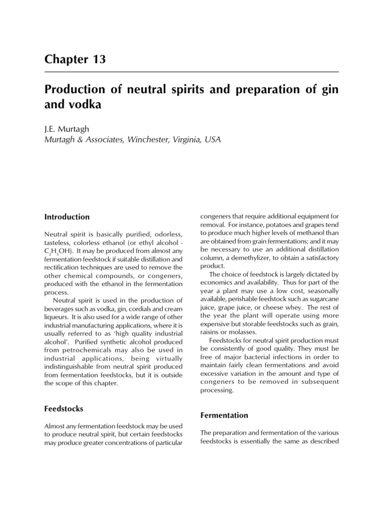 Gin and Vodka PDF | PDF | Ethanol | Gin