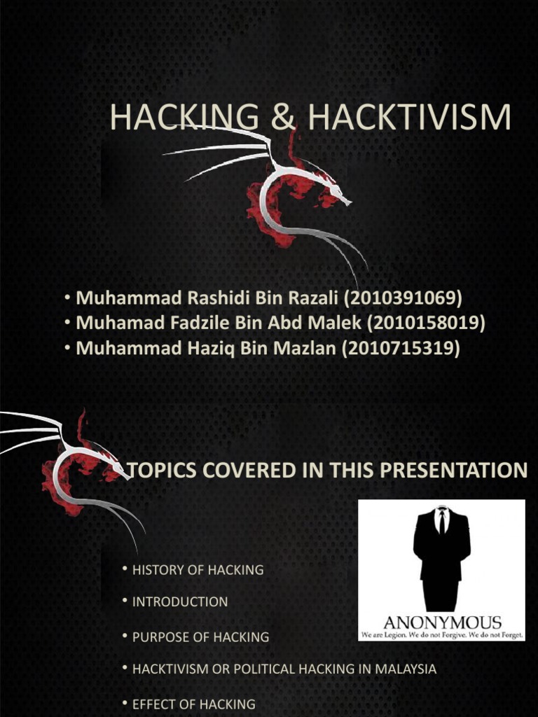 Hacking & Hacktivism | Security Hacker | Cybercrime