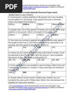 Accenture Aptitude Placement Papaer | PDF | Fraction (Mathematics) | Teaching Mathematics