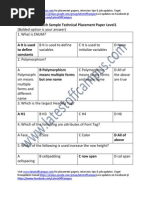 Temenos Group Sample Programming Placement Paper Level1 | PDF | C Sharp (Programming Language ...