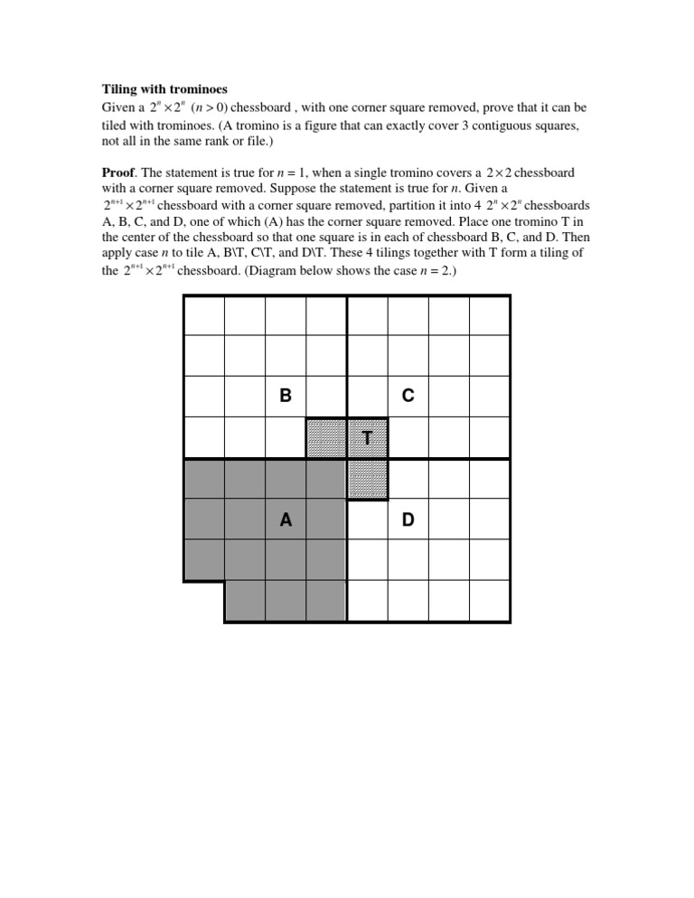 Tiling With Trominoes | PDF