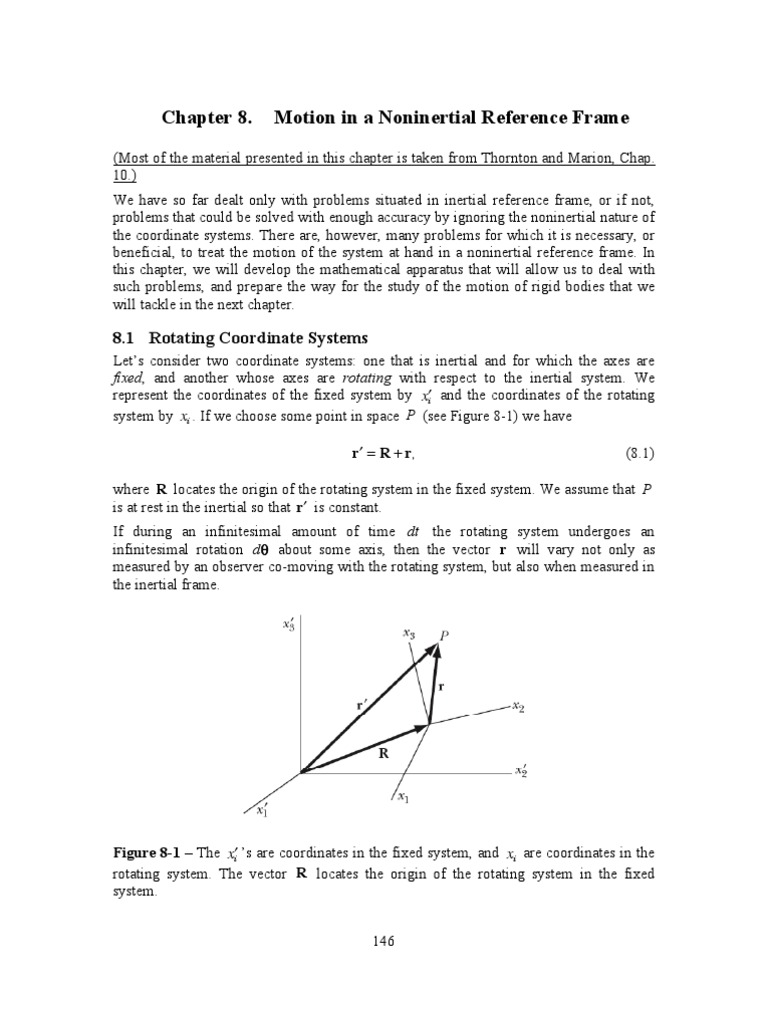 Motion in Noninertial Frames Explained | PDF | Teaching Methods ...