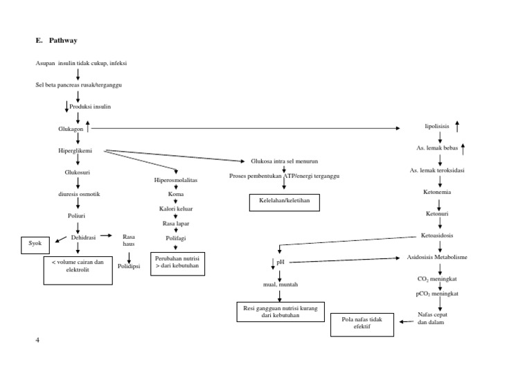 Pathway Ketoasidosis Diabetik dan Gejalanya | PDF | Memasak, Makanan ...