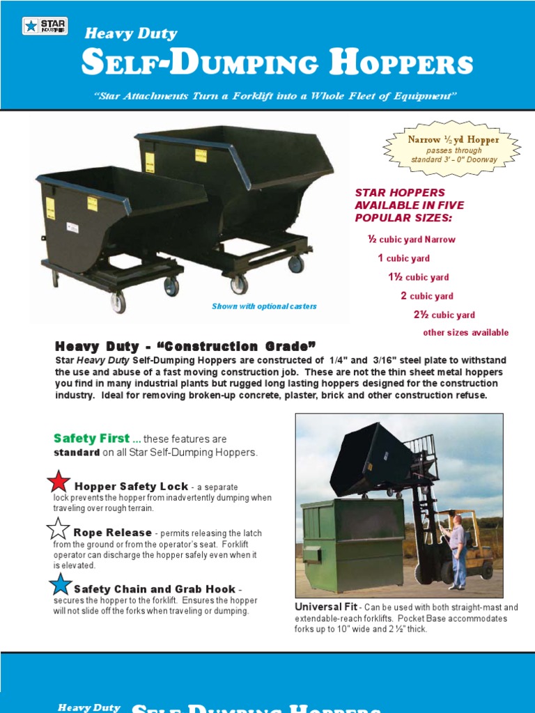 Hopper | PDF | Forklift | Crane (Machine)