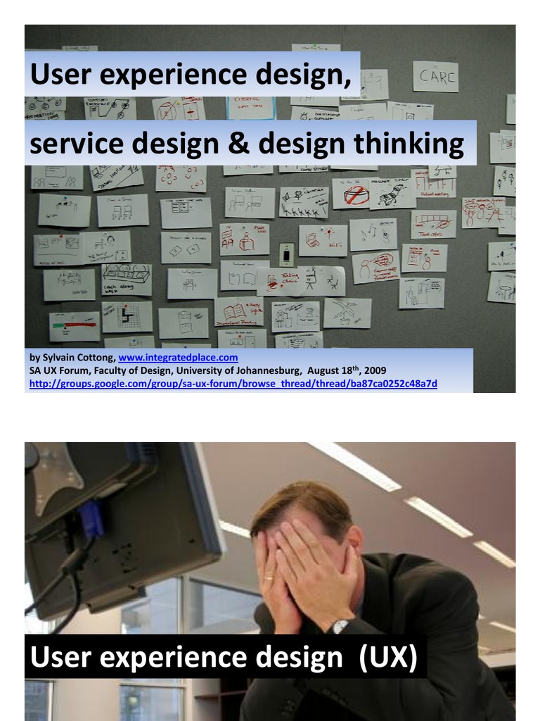 User Experience Design, Service Design, Design Thinking | PDF | Design ...