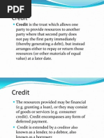 Module 1 - Introduction To Credit and Collection | PDF | Credit ...