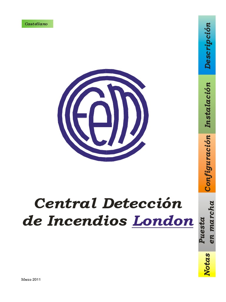 Central de Incendios London: Manual Técnico | PDF | Relé | Temperatura