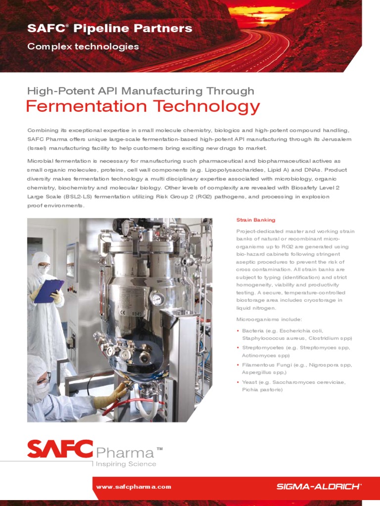 SAFC Pharma™ - High-Potent API Manufacturing Through Fermentation ...