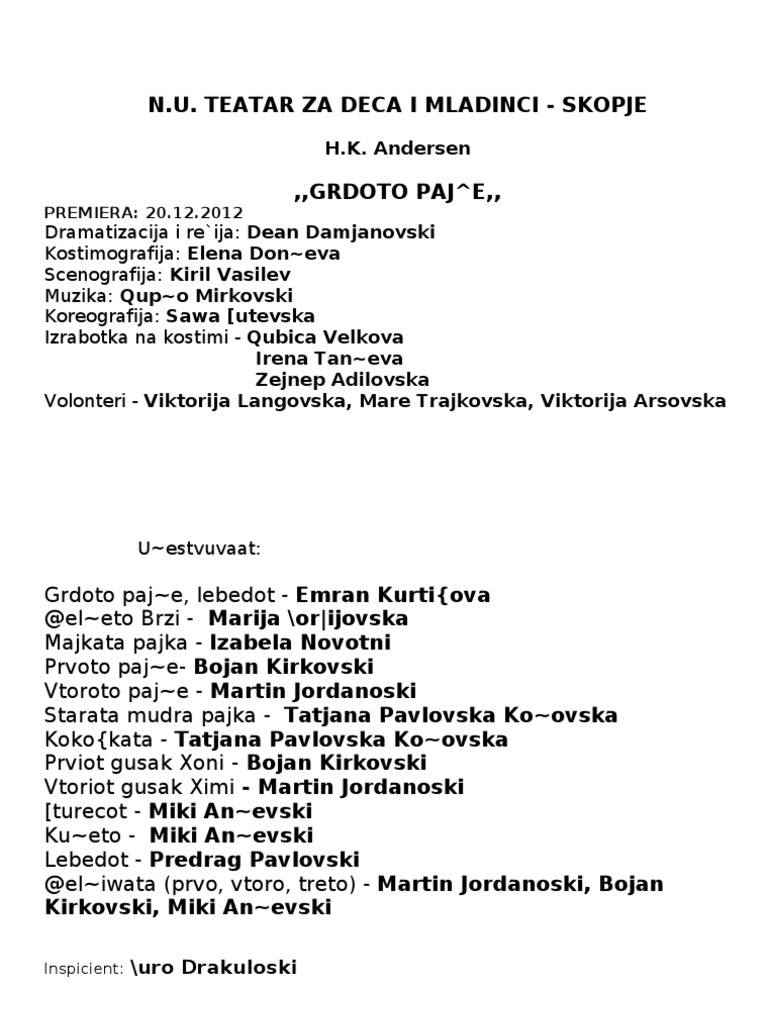 Kast Grdoto Pajce | PDF