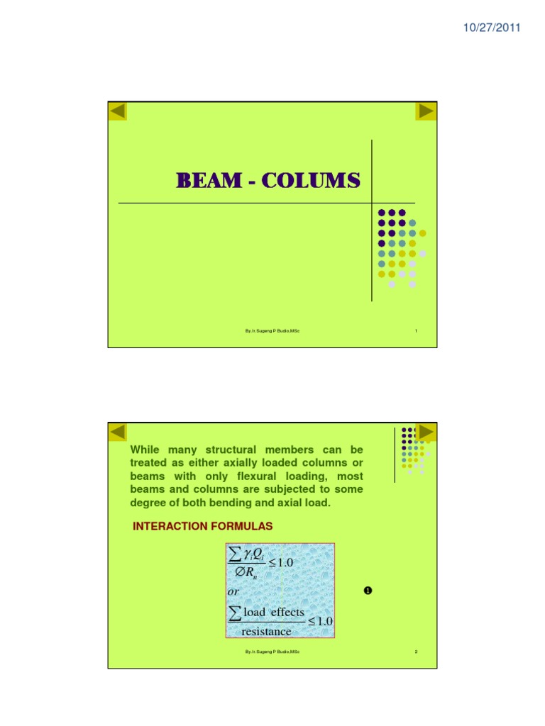Beam Coloum | Download Free PDF | Bending | Beam (Structure)