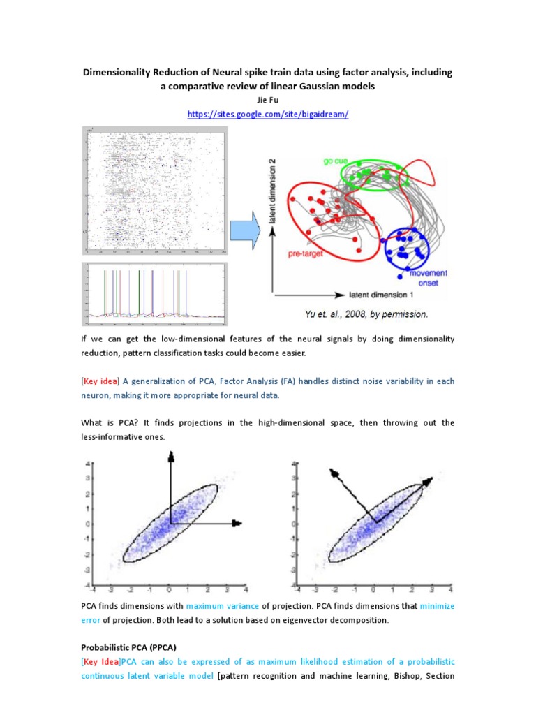 Digest - Dimensionality Reduction of Neural Spike Train Data Using Factor Analysis | PDF ...