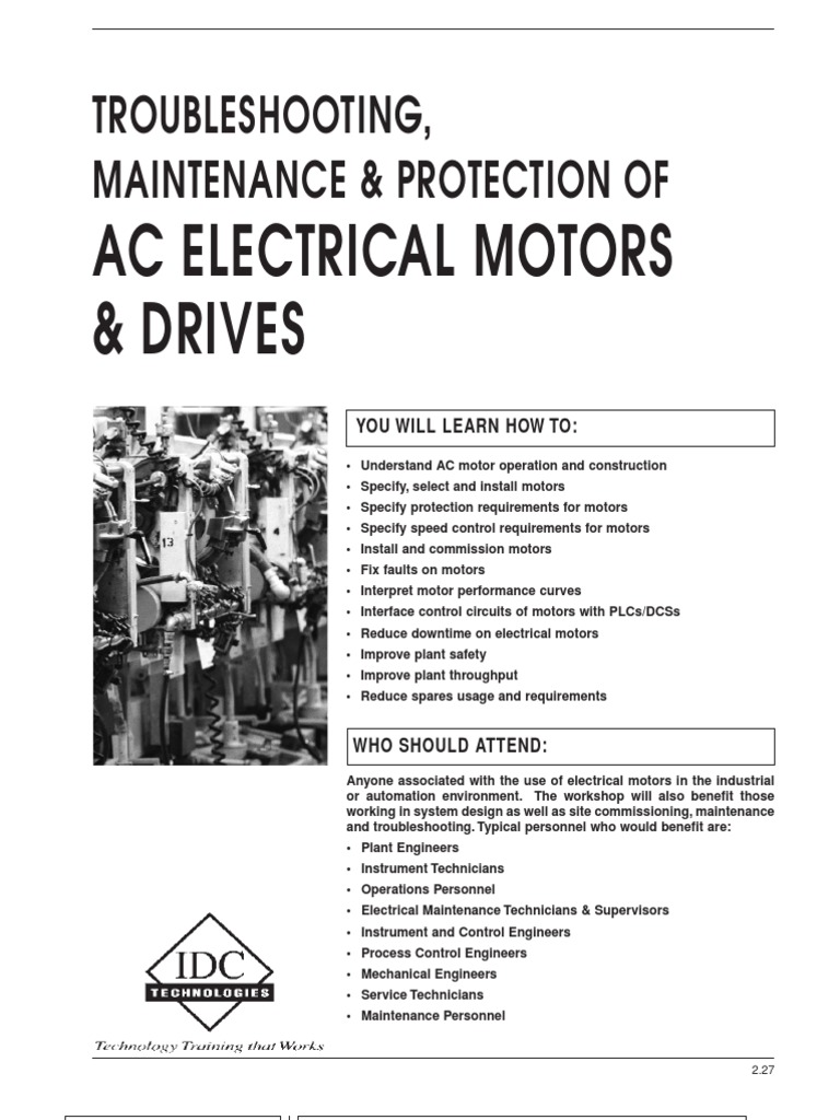 AC Motor Maintenance & Troubleshooting | PDF
