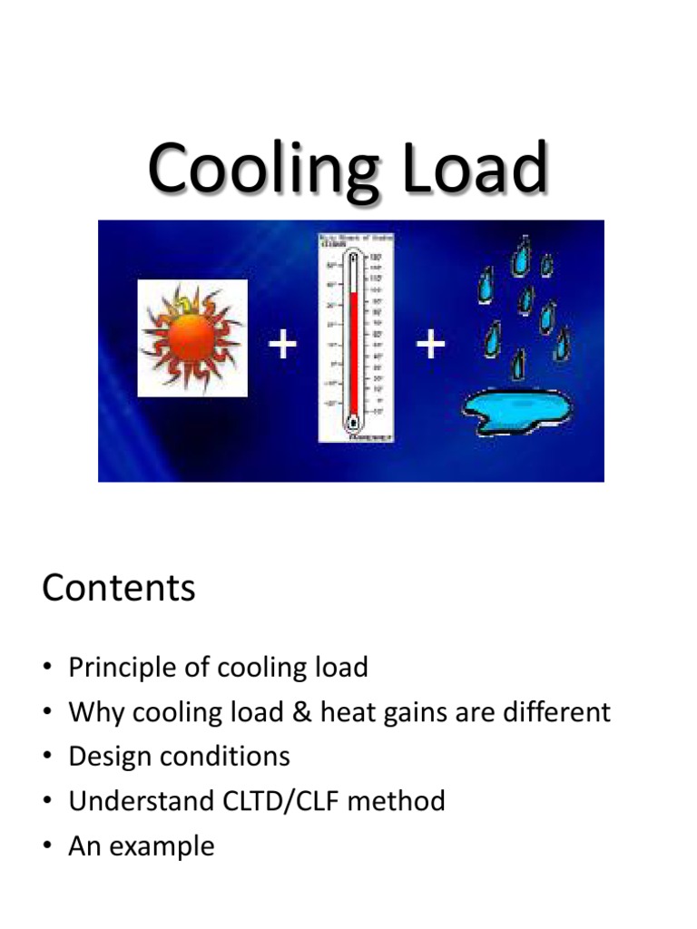 Cooling Load Calculations | PDF | Air Conditioning | Heat Transfer