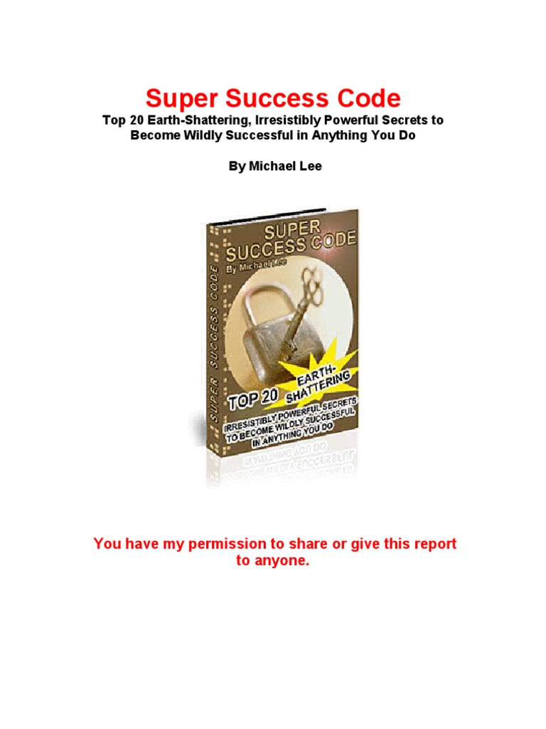 Super Success Code | PDF | Persuasion | Gratitude