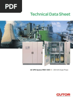 Gutor - UPS PXP Technical Data | PDF | Rectifier | Power Inverter