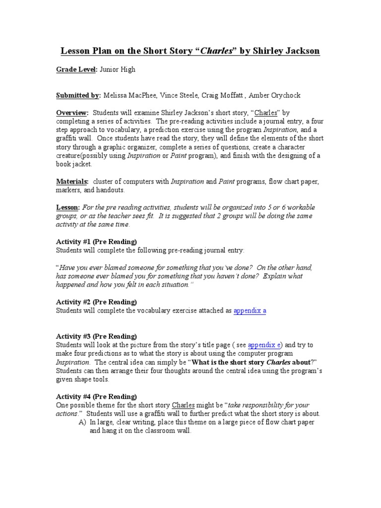 Charles | PDF | Reading (Process) | Schools