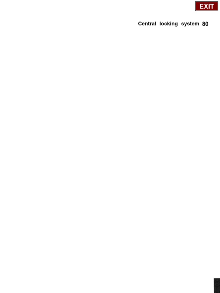 Central Locking System | PDF | Leak | Electrical Connector