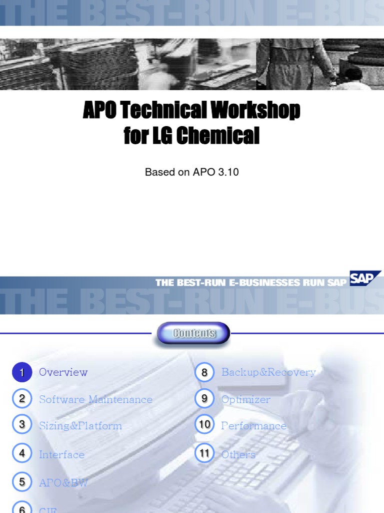 Apo Technical Overview | PDF | Databases | Sap Se