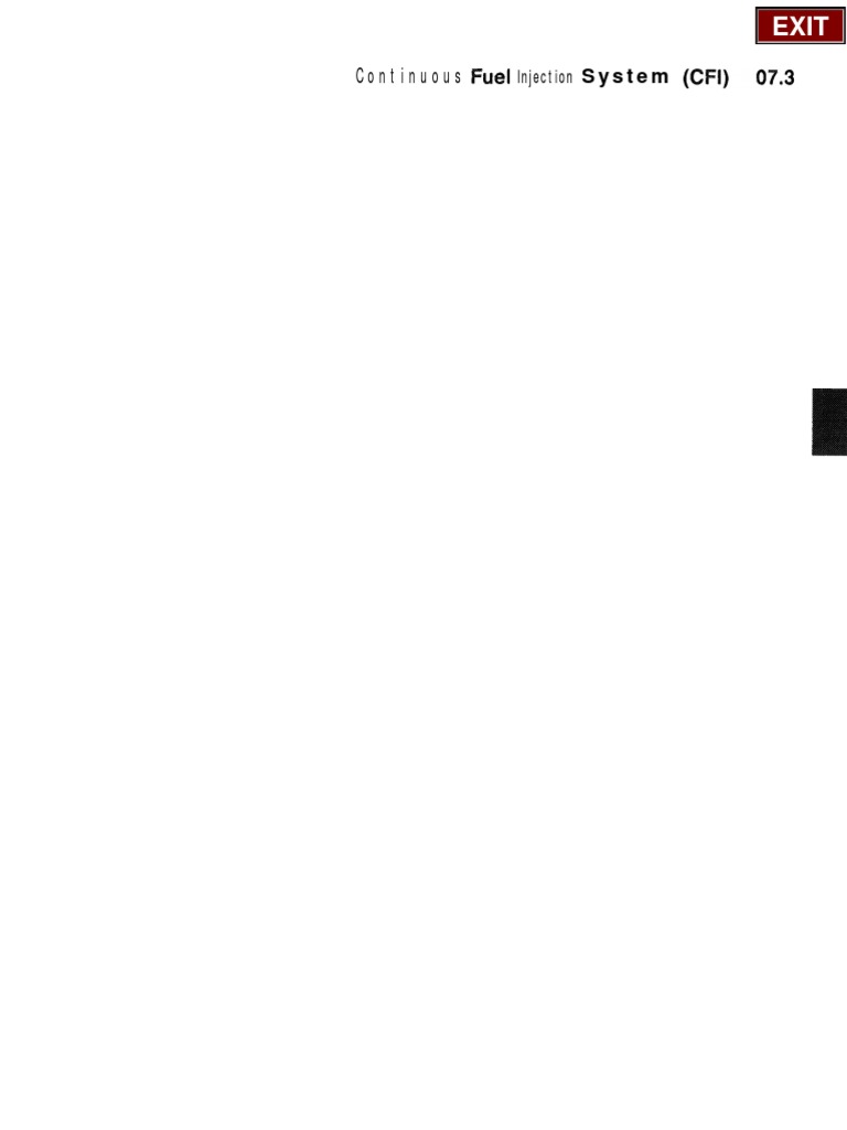 Continuous Fuel Injection System CFI | PDF | Ignition System | Throttle