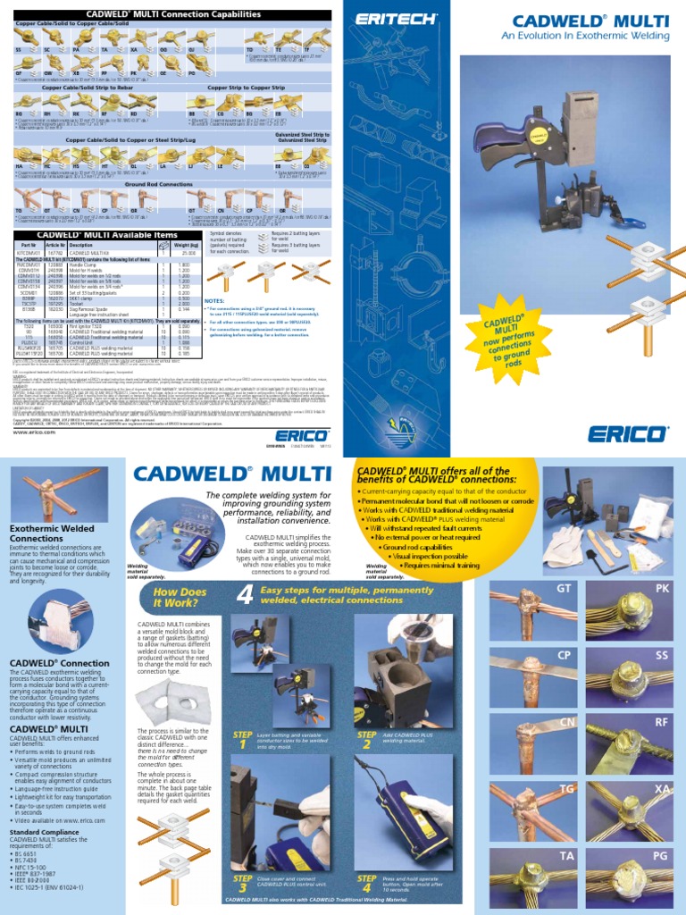 Cadweld Multi: An Evolution in Exothermic Welding | PDF | Welding ...