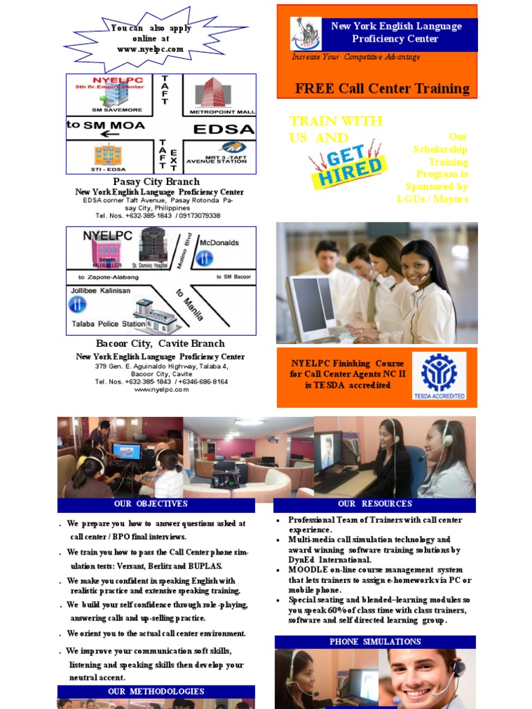 FREE Call Center Training: Train With Us and | PDF