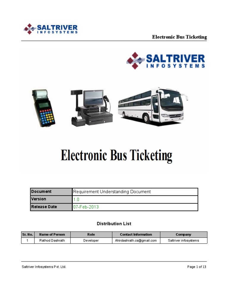 bus ticketing system | Bus | Conductor (Rail)
