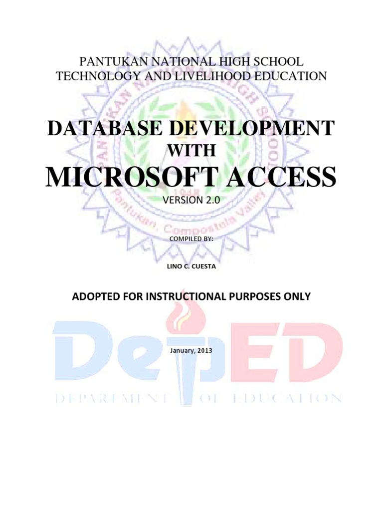 Access Basics by Lino Cuesta | PDF | Microsoft Access | Databases