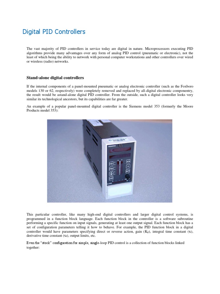 Digital PID Controllers | PDF | Programmable Logic Controller | Scada