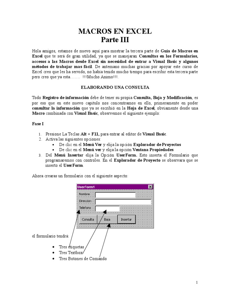 Guia Macros De Excel Iii Pdf Microsoft Excel Macro Informática 1896