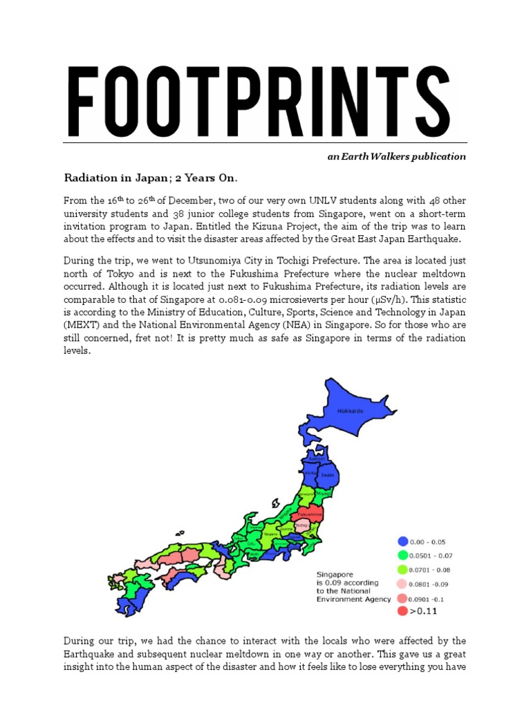 Radiation in Japan 2 Years On. | PDF | Japan | Nuclear Power
