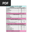 Cable Sizing Worksheet | PDF | Electrical Conductor | Fuse (Electrical)