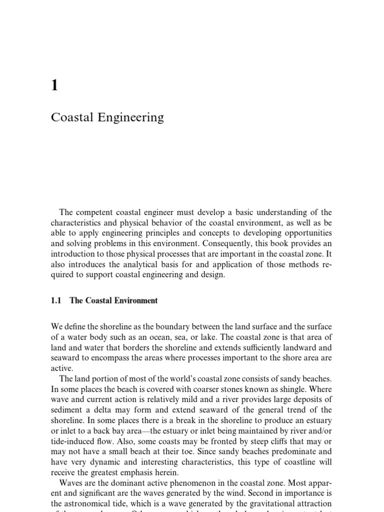 Coastal Engineering Manual | PDF | Coast | Beach