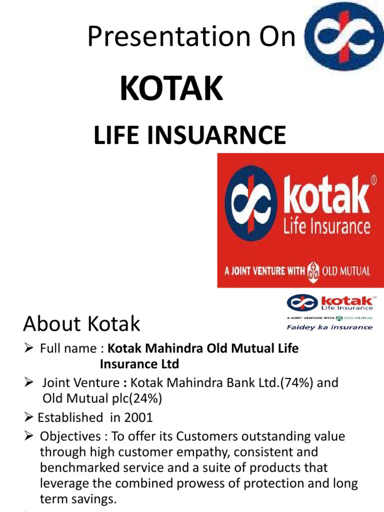Overview of Kotak Life Insurance | PDF | Life Insurance | Insurance