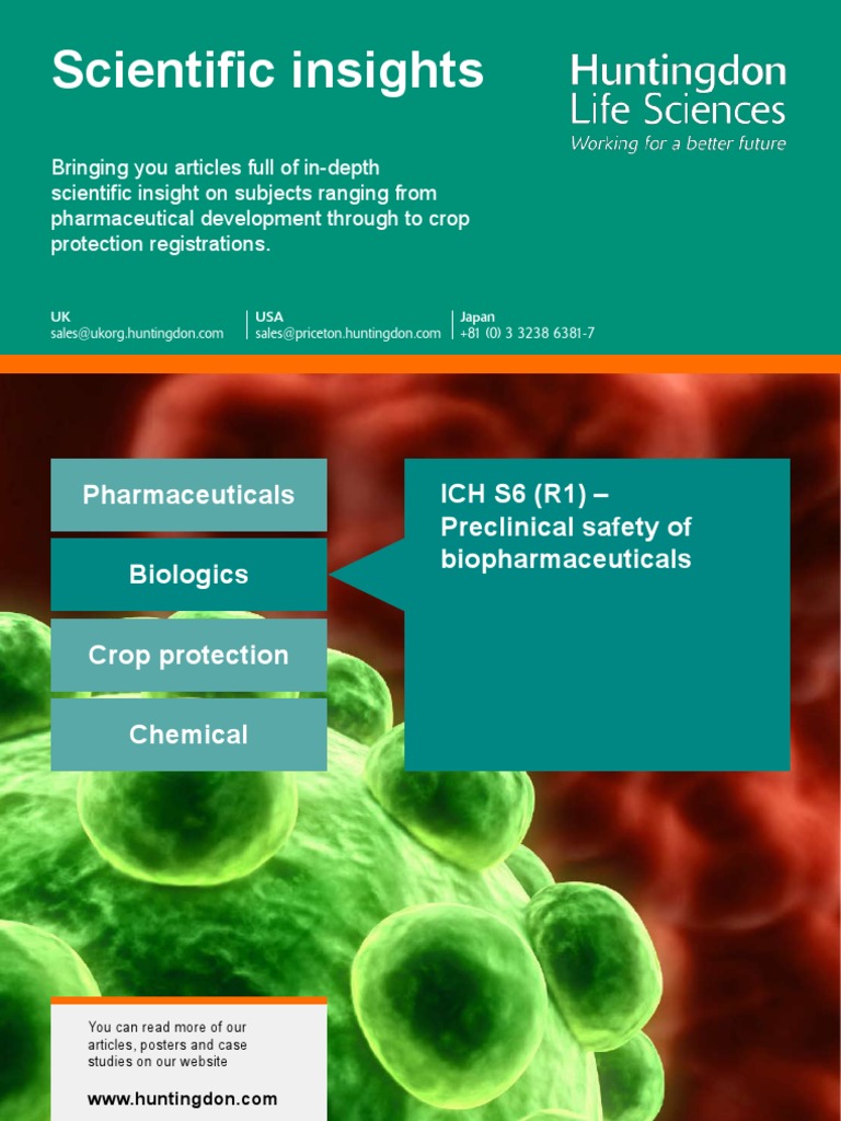 Scientific Insights: ICH S6 (R1) - Preclinical Safety of ...