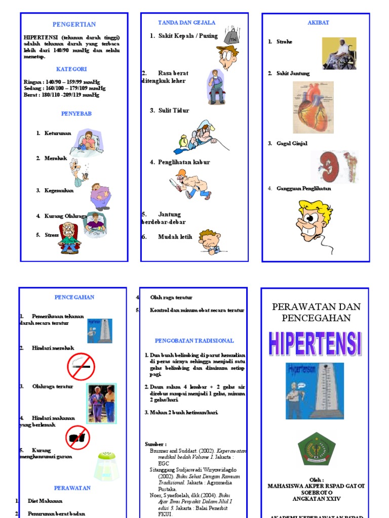 Leaflet Hipertensi | PDF