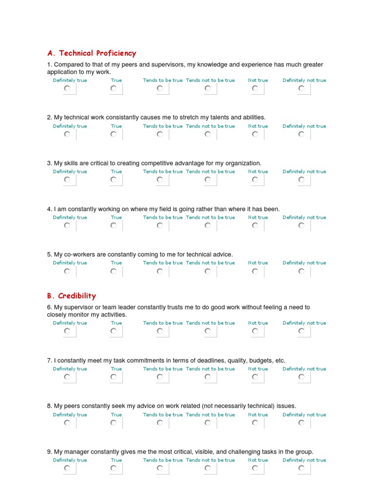 A. Technical Proficiency | PDF