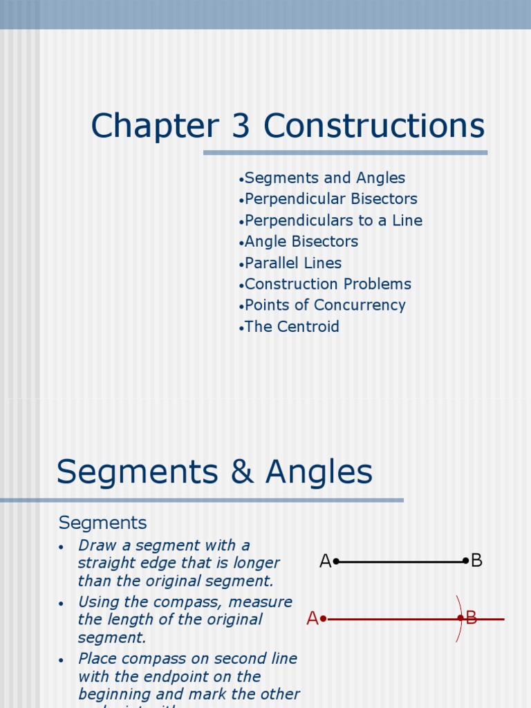 Chapter 3 Constructions | PDF | Elementary Geometry | Geometry
