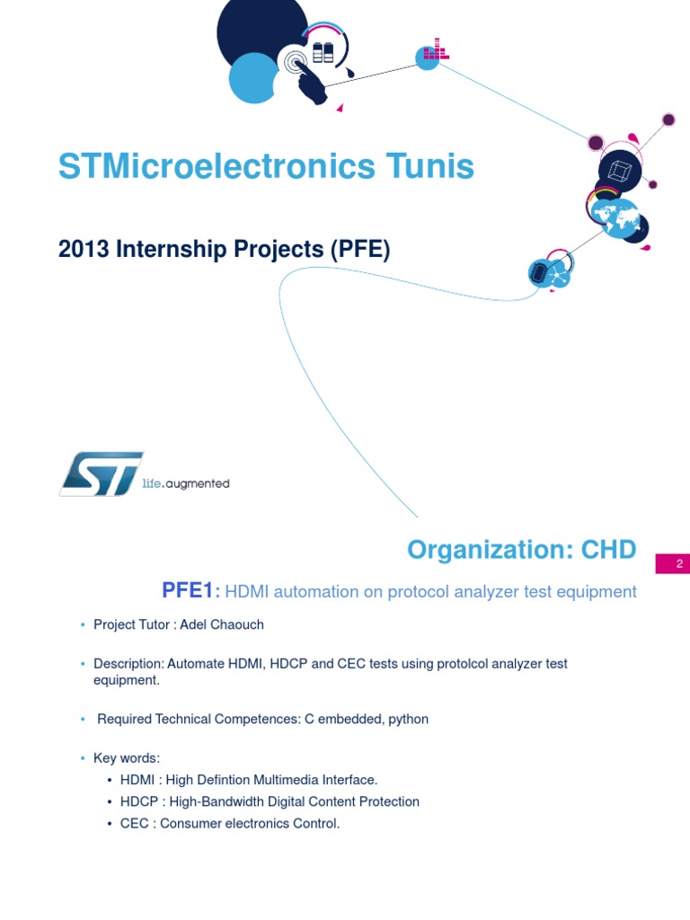 Stmicroelectronics Tunis: 2013 Internship Projects (Pfe) | PDF ...