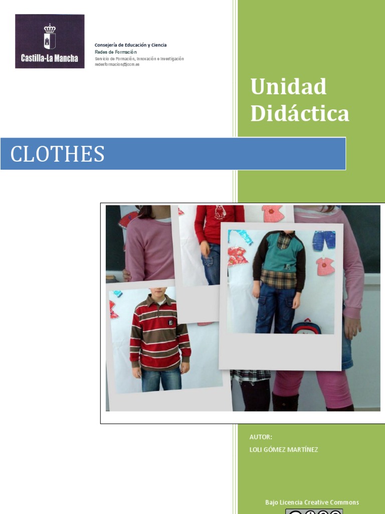Unidad Didáctica: Prendas de Vestir | PDF | Aprendizaje | Educación ...