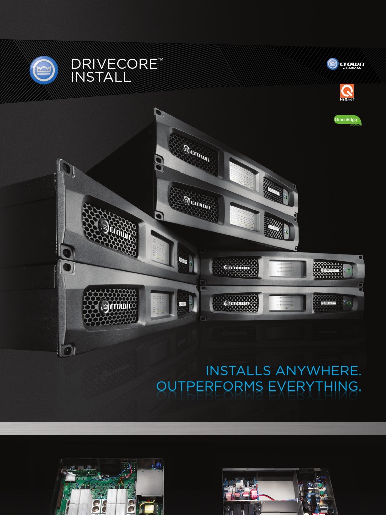 Crown DCi DriveCore Install Series | Amplifier | Loudspeaker