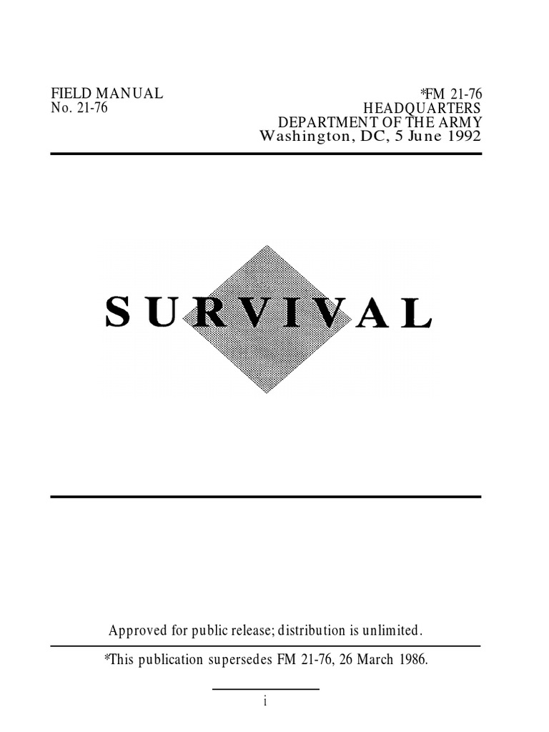 Survival Manual | PDF
