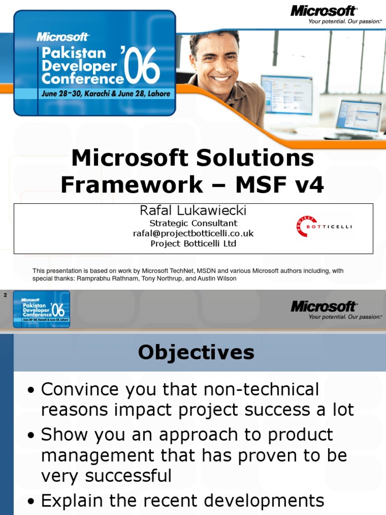 Microsoft Solutions Framework v4 Overview | PDF | Agile Software Development | Software ...